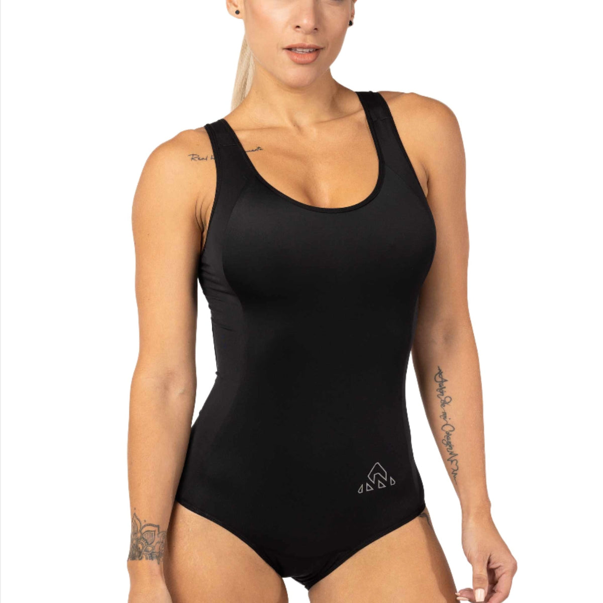 Women's Propeller Black Pro Swimsuit – Runners Essentials by Without Limits®