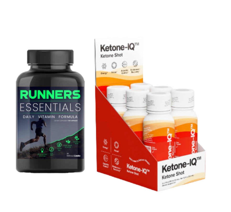 Runners Essentials Daily Vitamin Formula + Ketone-IQ® Shots Bundle ...